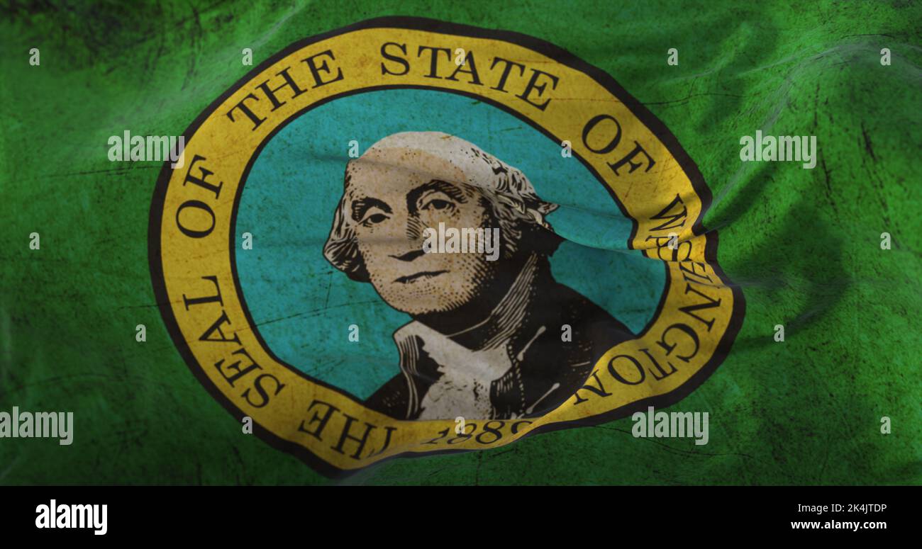 Old flag of Washington state, United States of America Stock Photo - Alamy Old flag of Washington state, United States of America Stock Photo - Alamy
