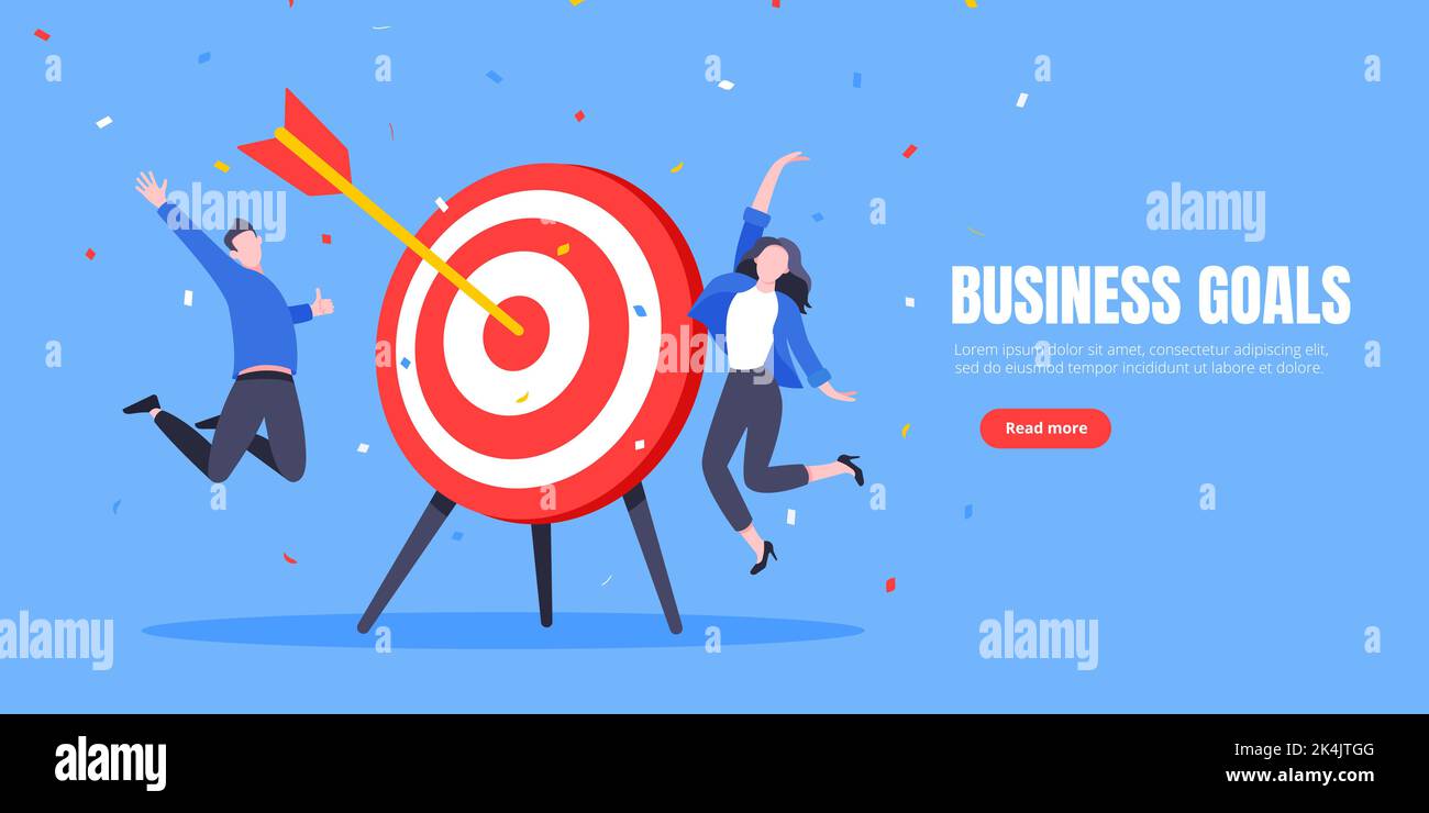 Goal achievement business concept sport target icon and arrow in the ...