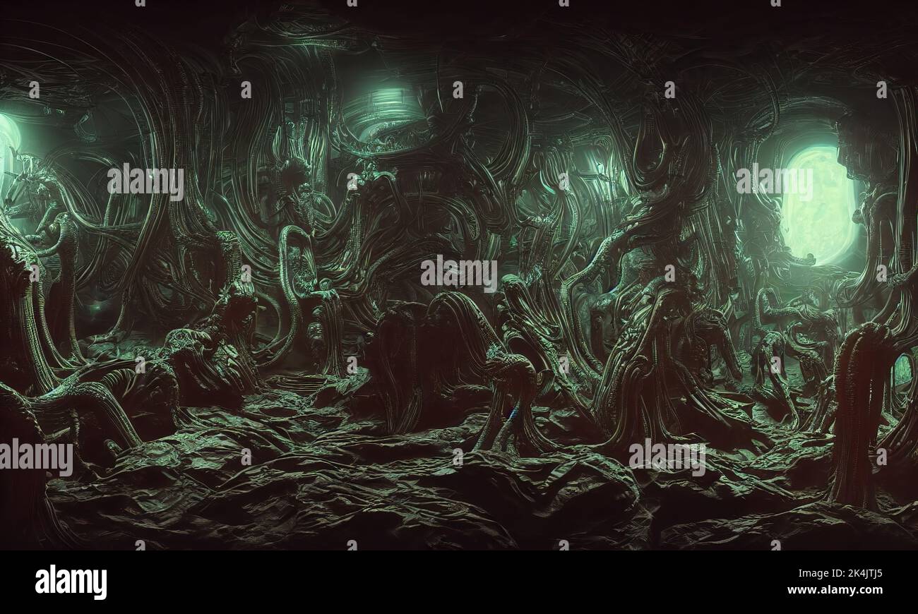 Alien Spaceship Corridor