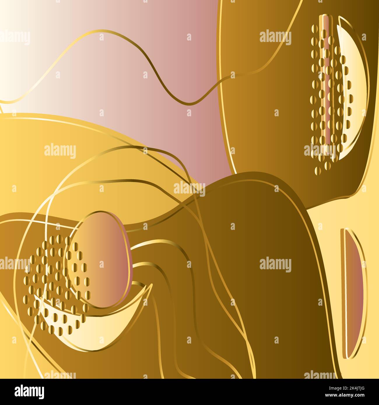 Golden pink abstract background. Modern trendy shiny holiday template ...