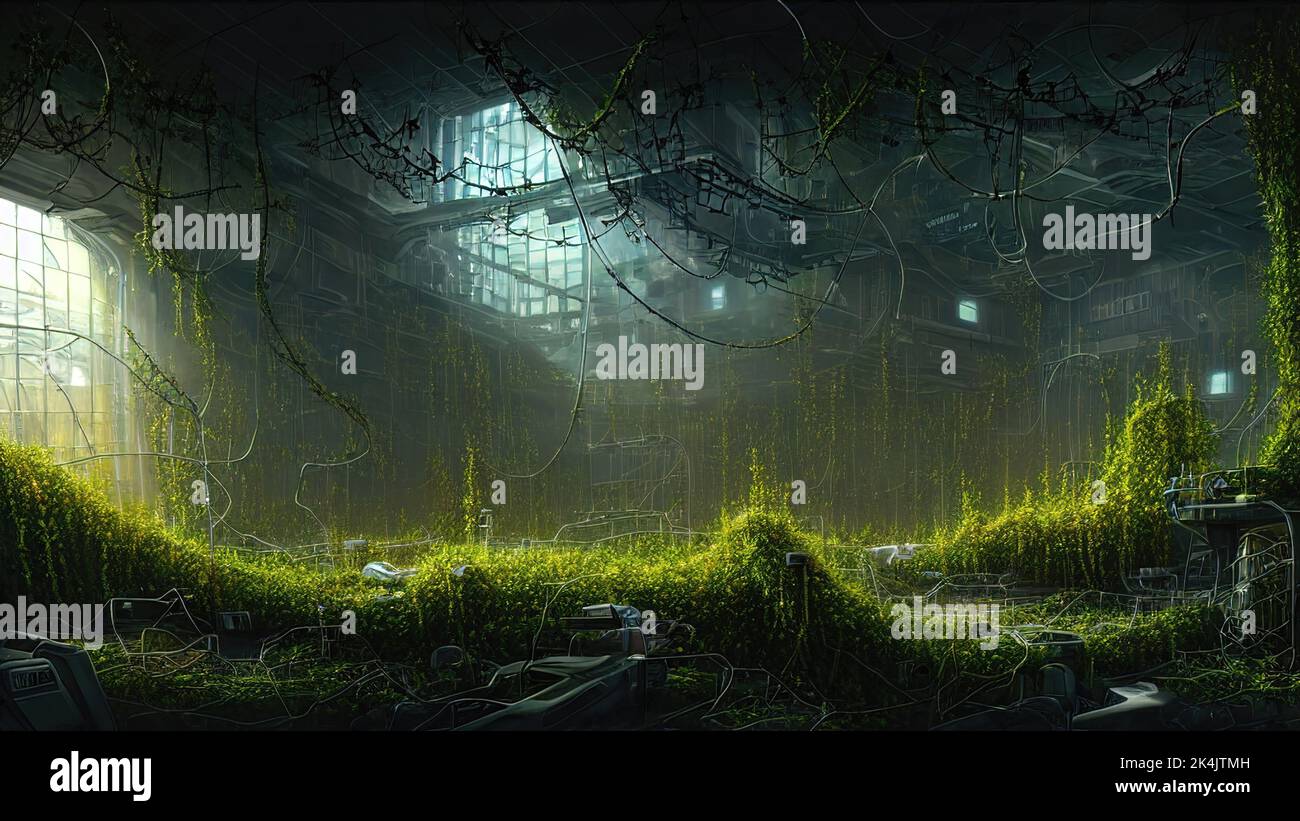 Future futuristic technology abandoned hi-res stock photography and ...