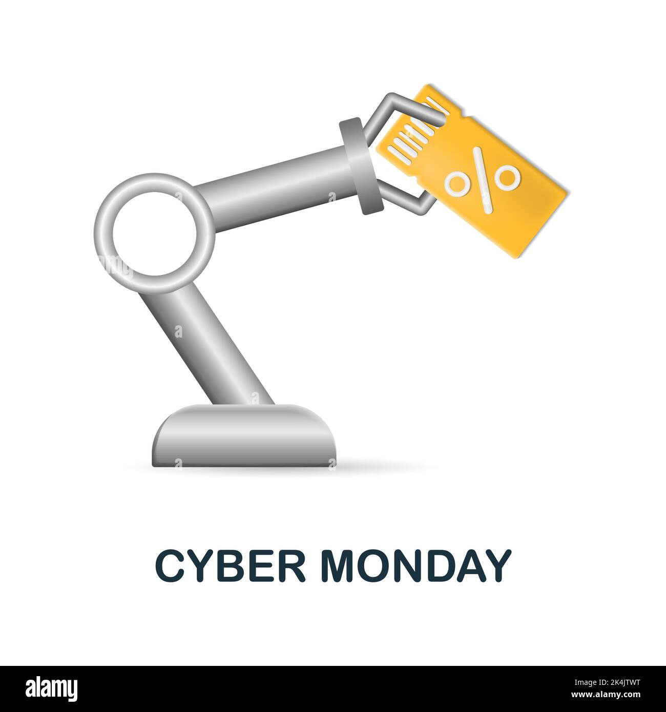 Cyber Monday icon. 3d illustration from e-commerce collection. Creative ...