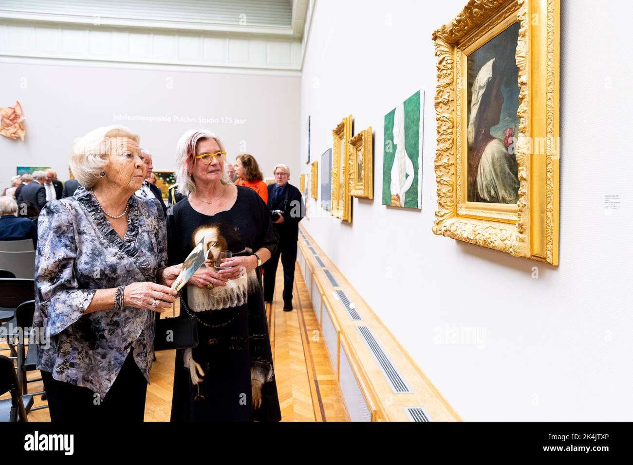THE HAGUE - Princess Beatrix opens the jubilee exhibition of artists ...