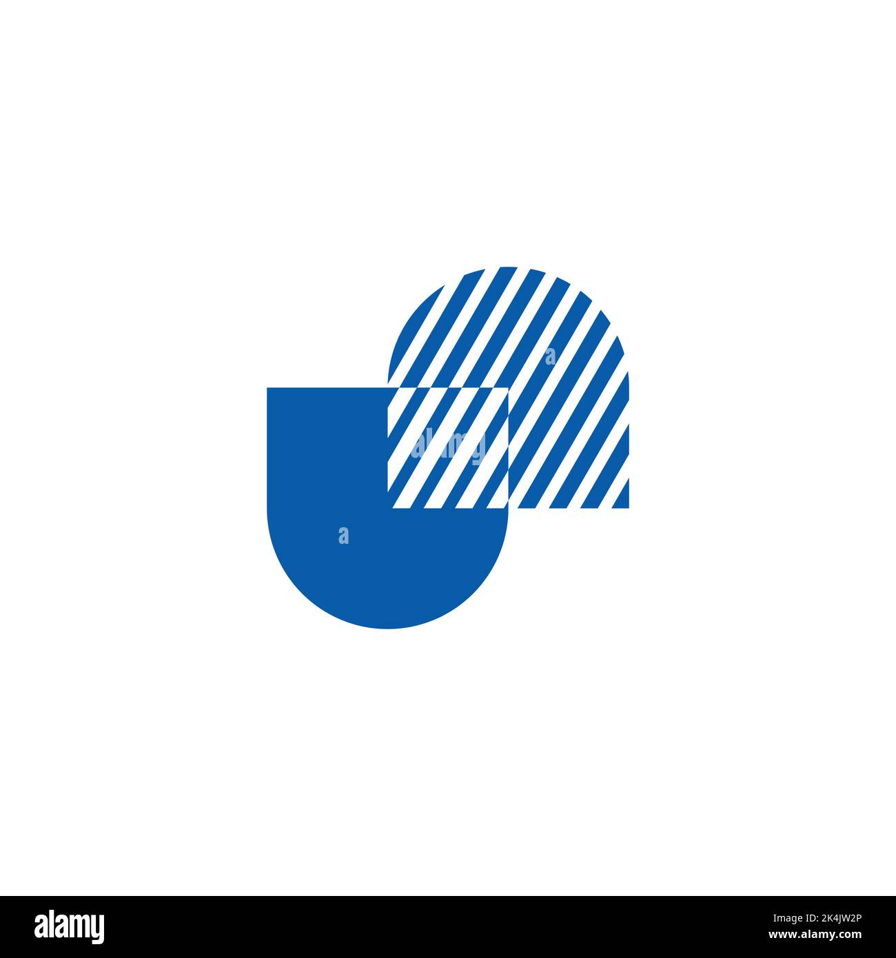 letter un abstract linked stripe logo vector Stock Vector Image & Art ...