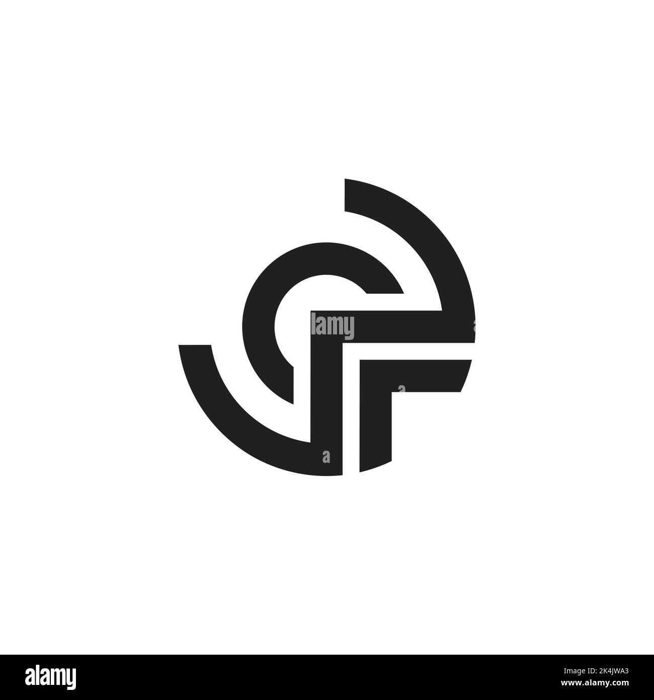 letter cw abstract arrow round geometric logo vector Stock Vector Image ...