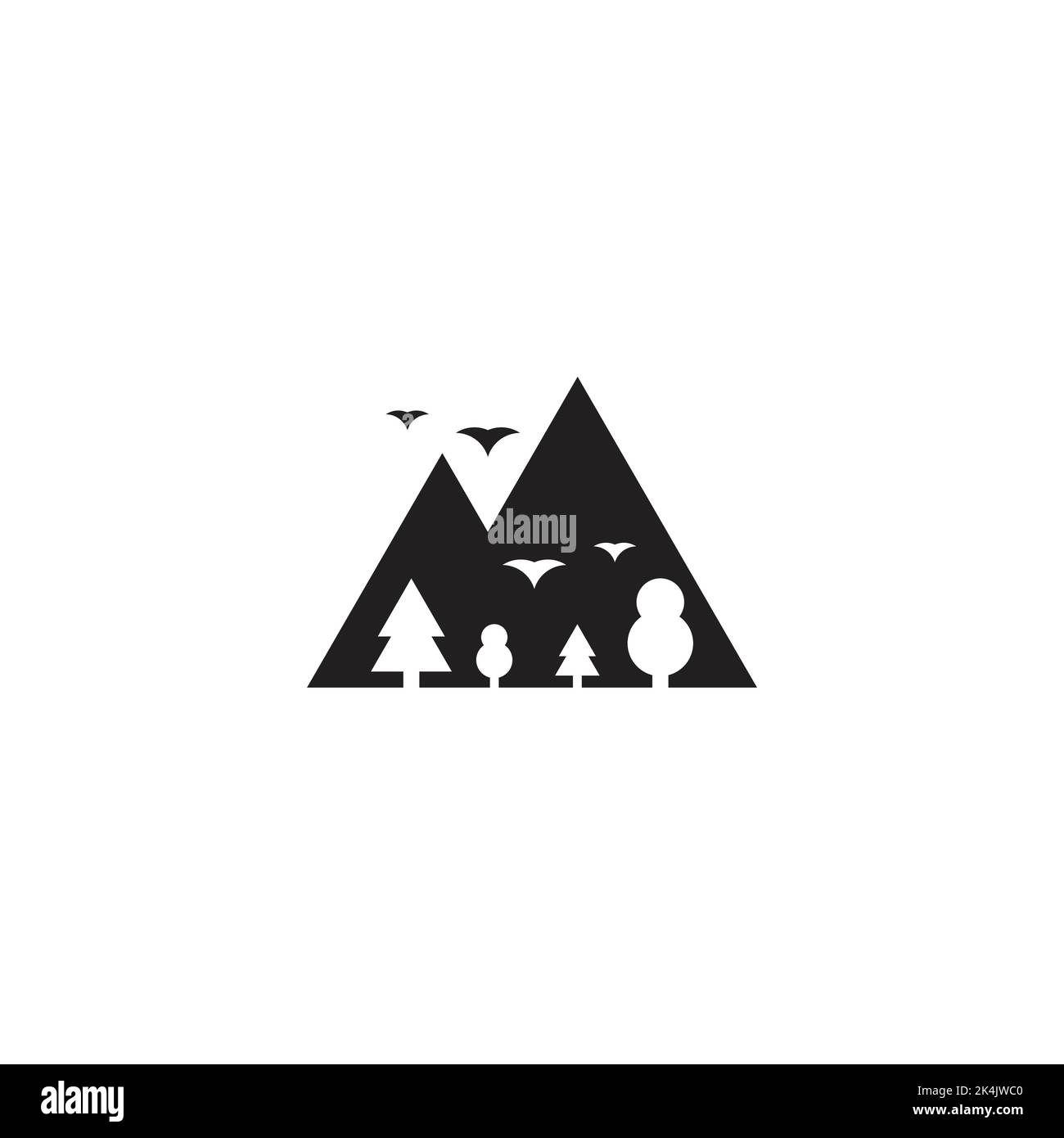 mountain forest bird geometric simple symbol icon vector Stock Vector ... mountain forest bird geometric simple symbol icon vector Stock Vector ...