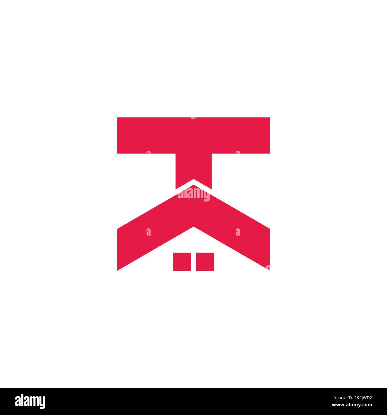 Letter roof home simple Cut Out Stock Images & Pictures - Alamy