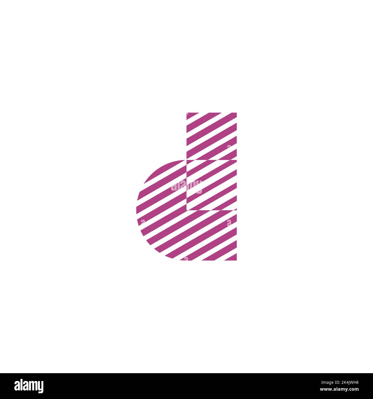 letter d stripe purple line logo vector Stock Vector Image & Art - Alamy