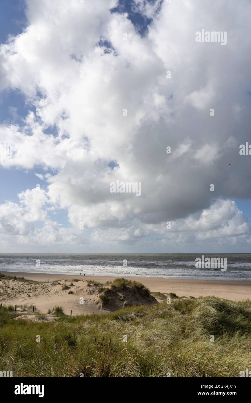 Blue Skies, Sky with white clouds at the beach in Meyendel in the ...