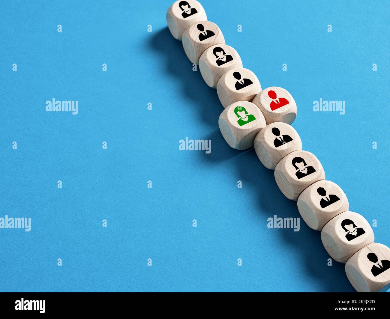 Replacing an employee in the organizational chain. Headhunting, human ...