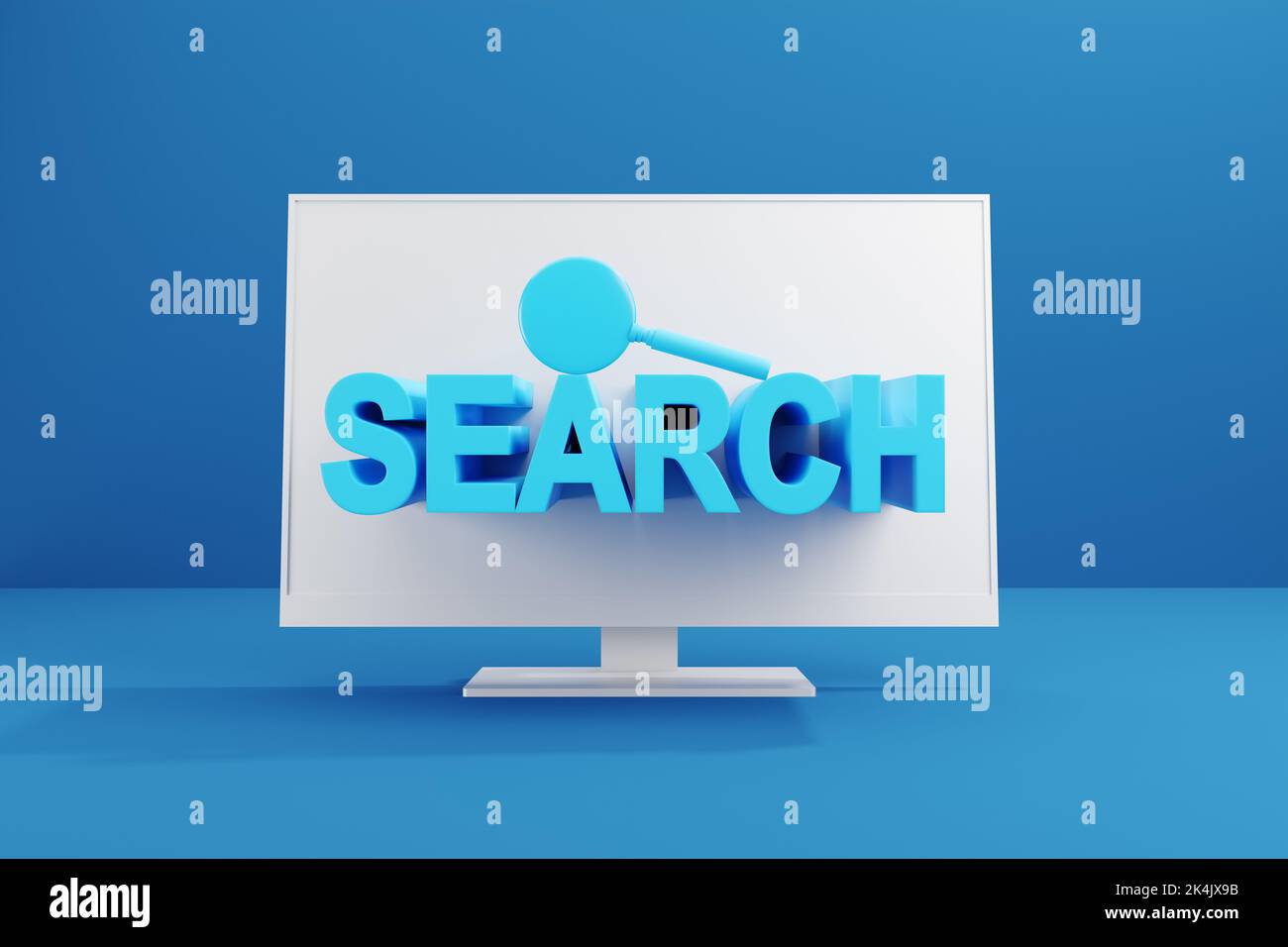 Online internet web search concept. The word SEARCH popping out from ...