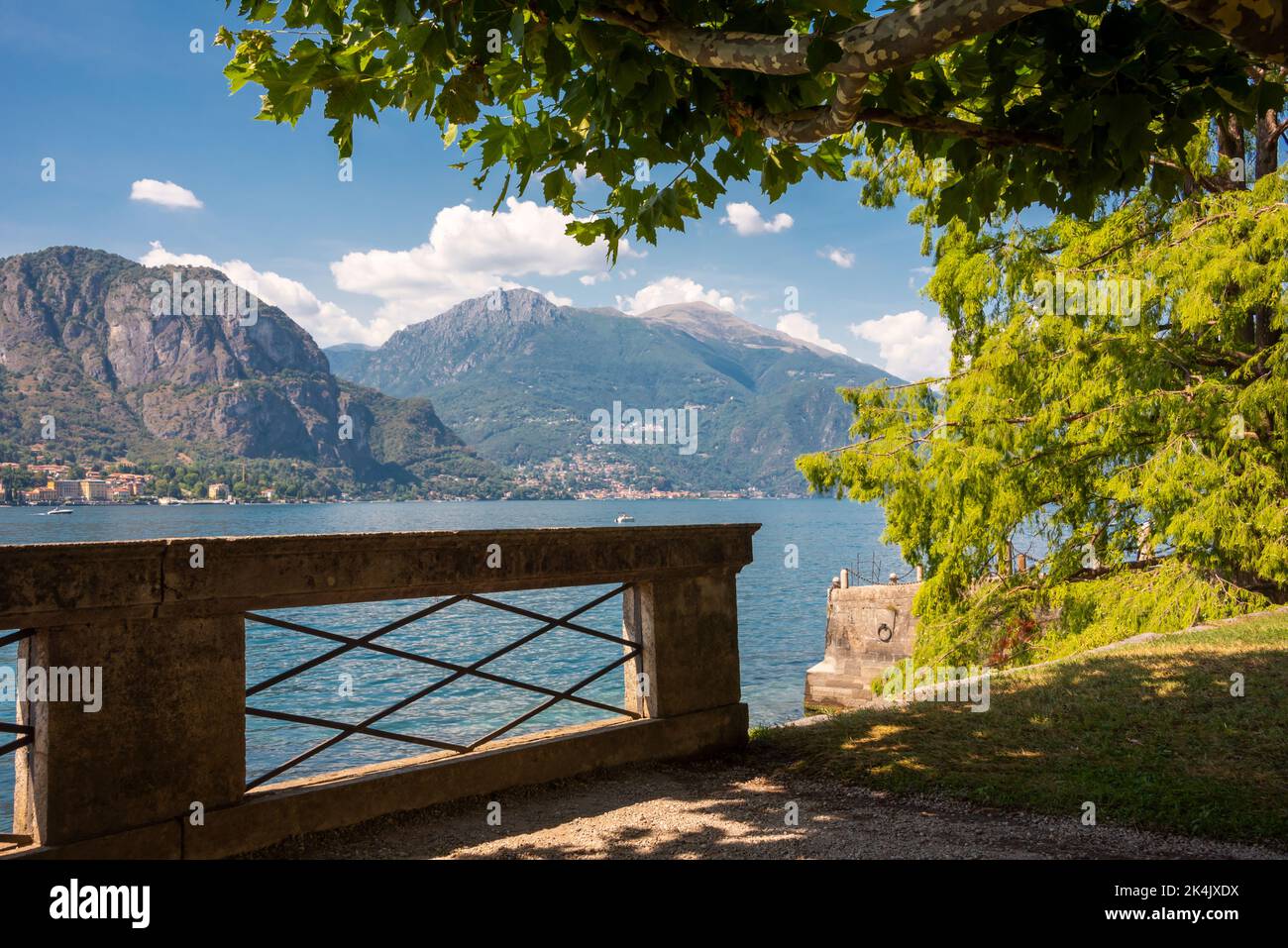 Beautiful nature of lake Como in summer, famous tourism destination ...