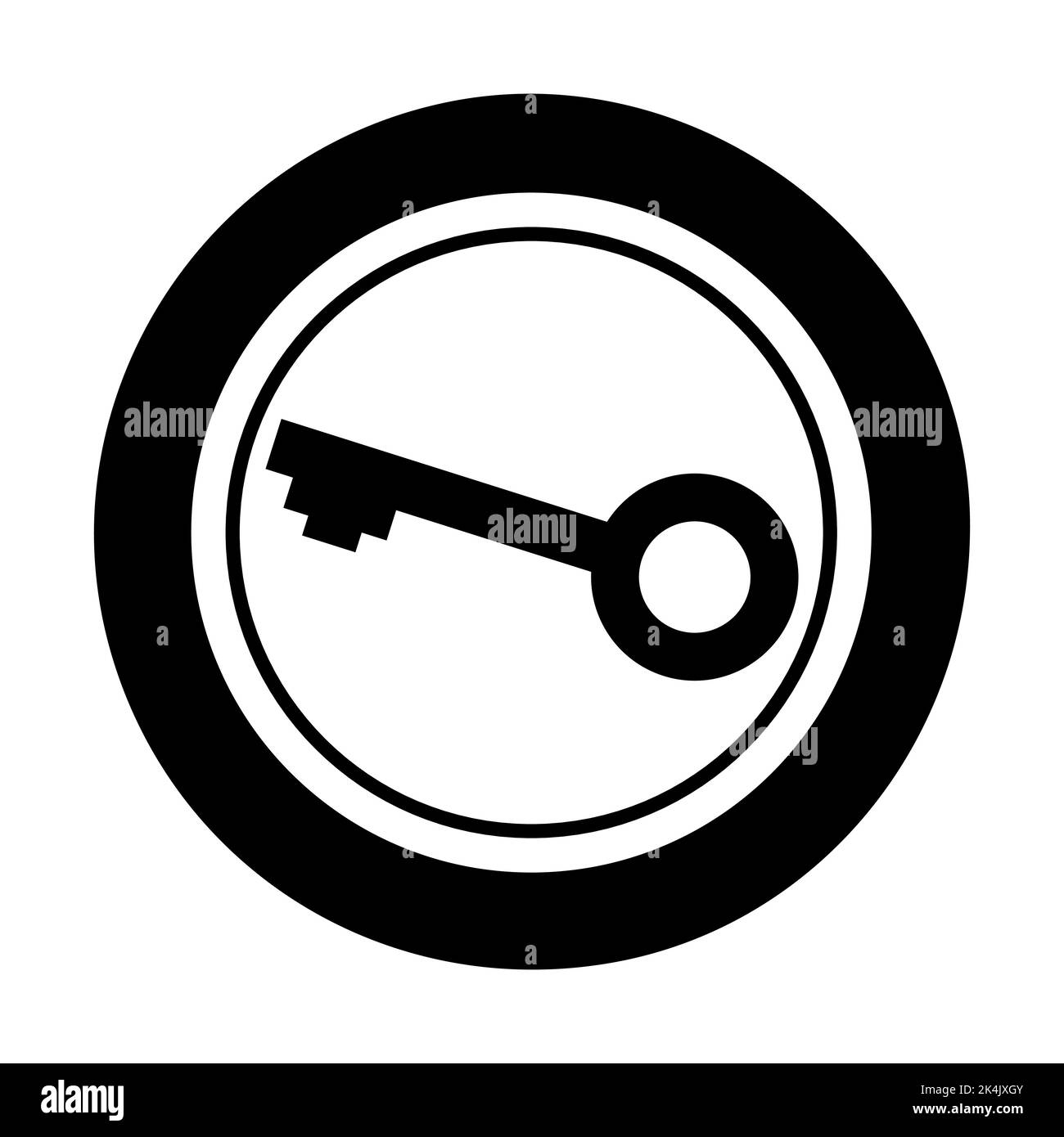 Icon Key shape. Gambling symbol, object. Vector illustration Stock ...