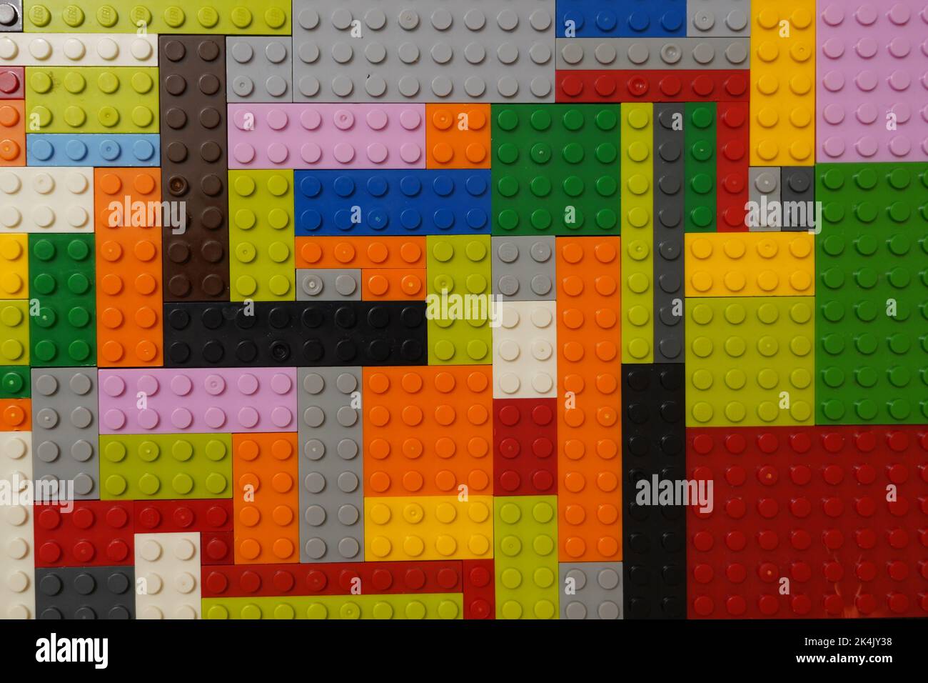 Seamless vector pattern of building brick blocks toy like Lego ...