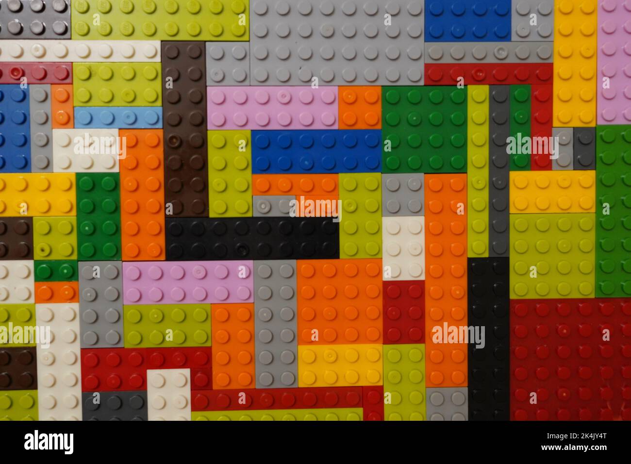 Seamless vector pattern of building brick blocks toy like Lego ...