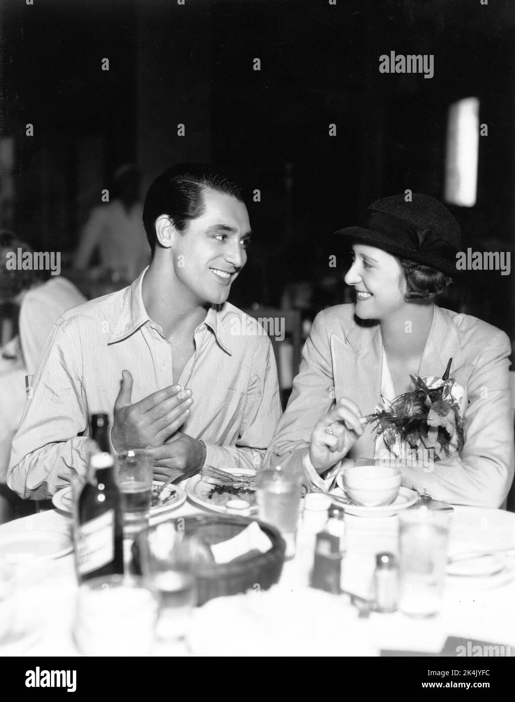 CARY GRANT with visiting Picture Show British film magazine journalist ...