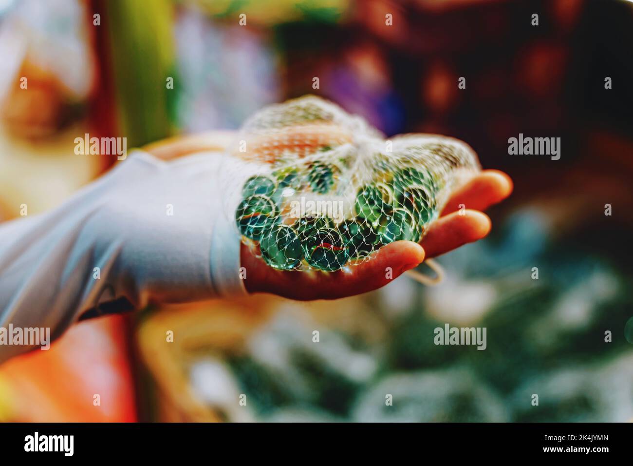 Net bag balls hi-res stock photography and images - Alamy
