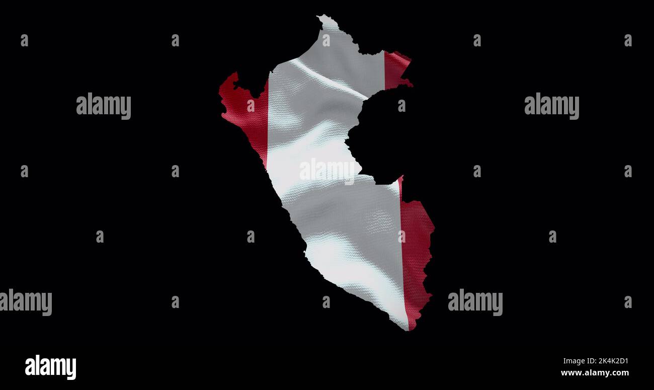 Peru outline map animation national hi-res stock photography and images ...