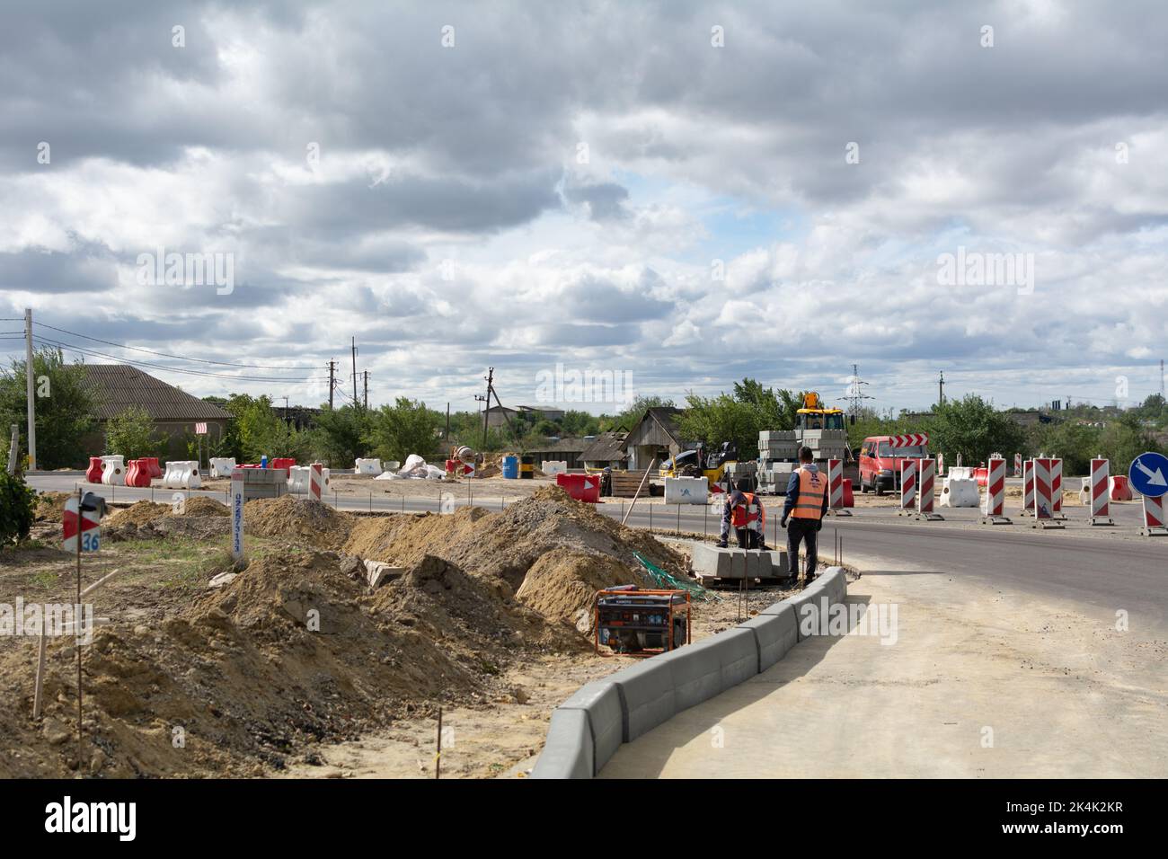 Cimislia region, Moldova - 20, September, 2022: Road junction ...