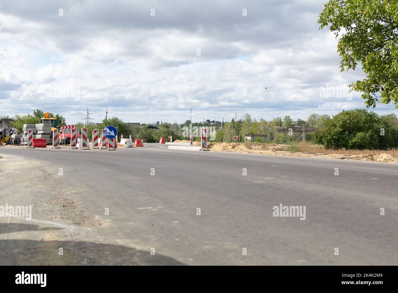 Cimislia region, Moldova - 20, September, 2022 Road junction ...