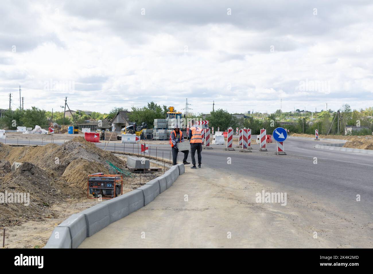 Cimislia region, Moldova - 20, September, 2022: Road junction ...