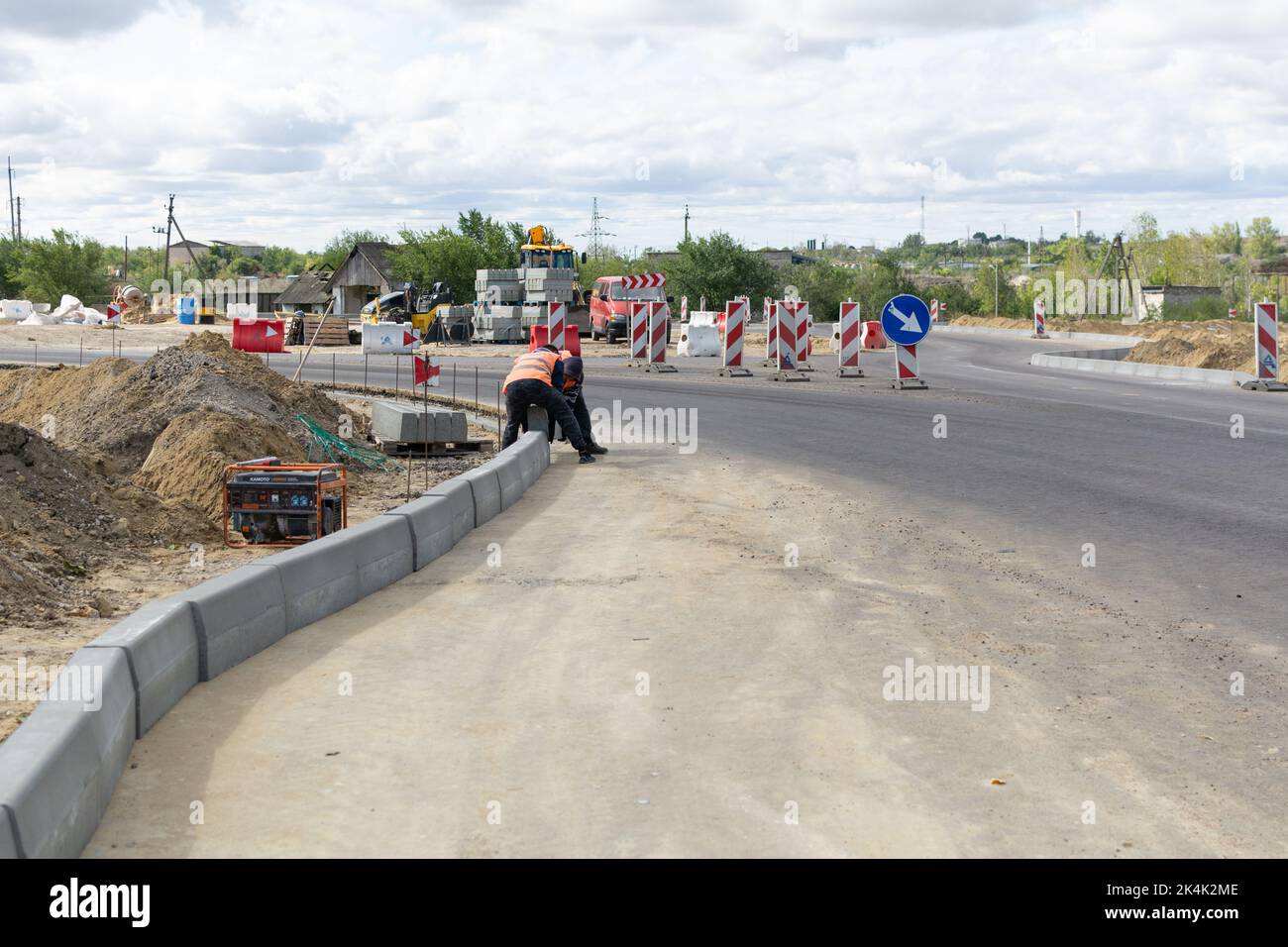 Cimislia region, Moldova - 20, September, 2022: Road junction ...