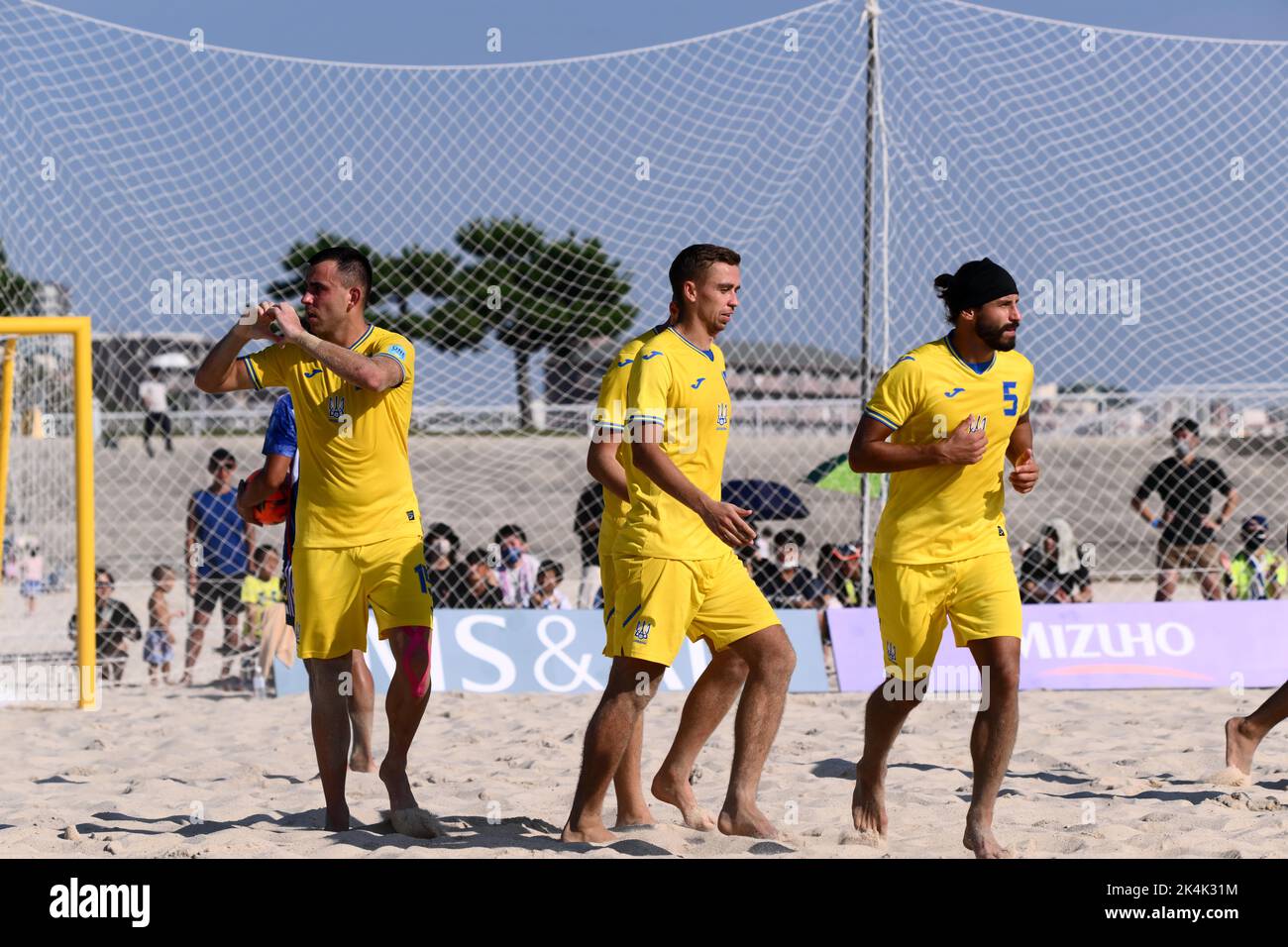 Akashi, Hyogo, Japan. 2nd Oct, 2022. Ukraine team group Beach Soccer ...