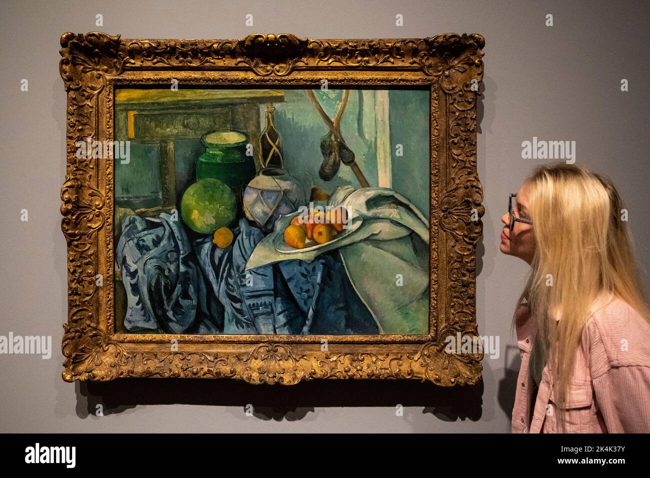 Paul cezanne still life with jar hi-res stock photography and images ...