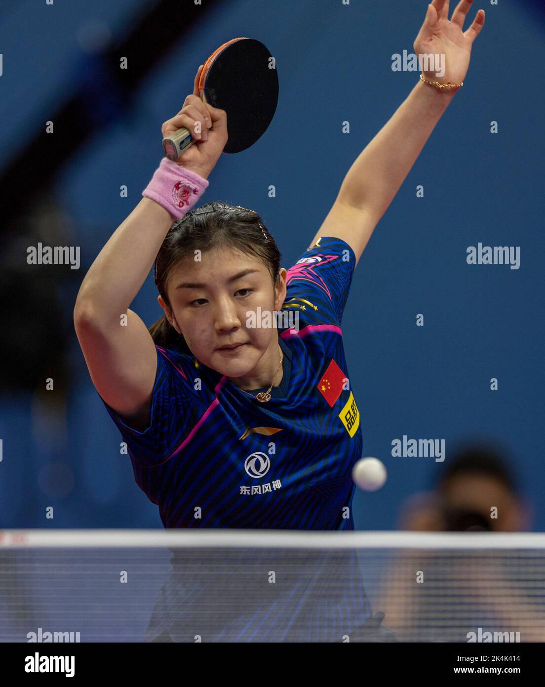 CHENGDU, CHINA - OCTOBER 3, 2022 - Chen Meng of China competes against ...