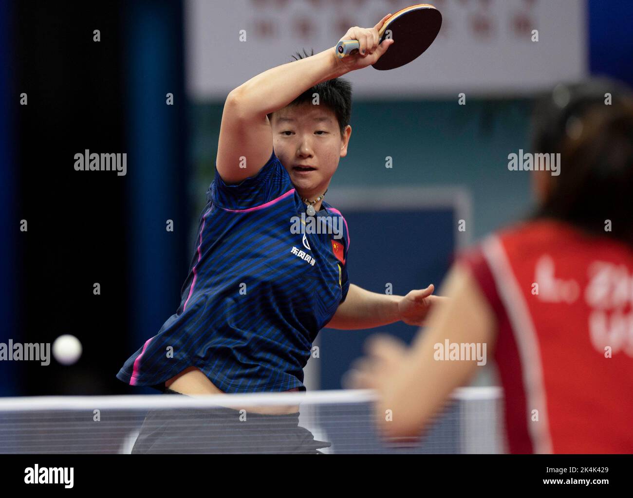 CHENGDU, CHINA - OCTOBER 3, 2022 - Sun Yingsha of China competes ...