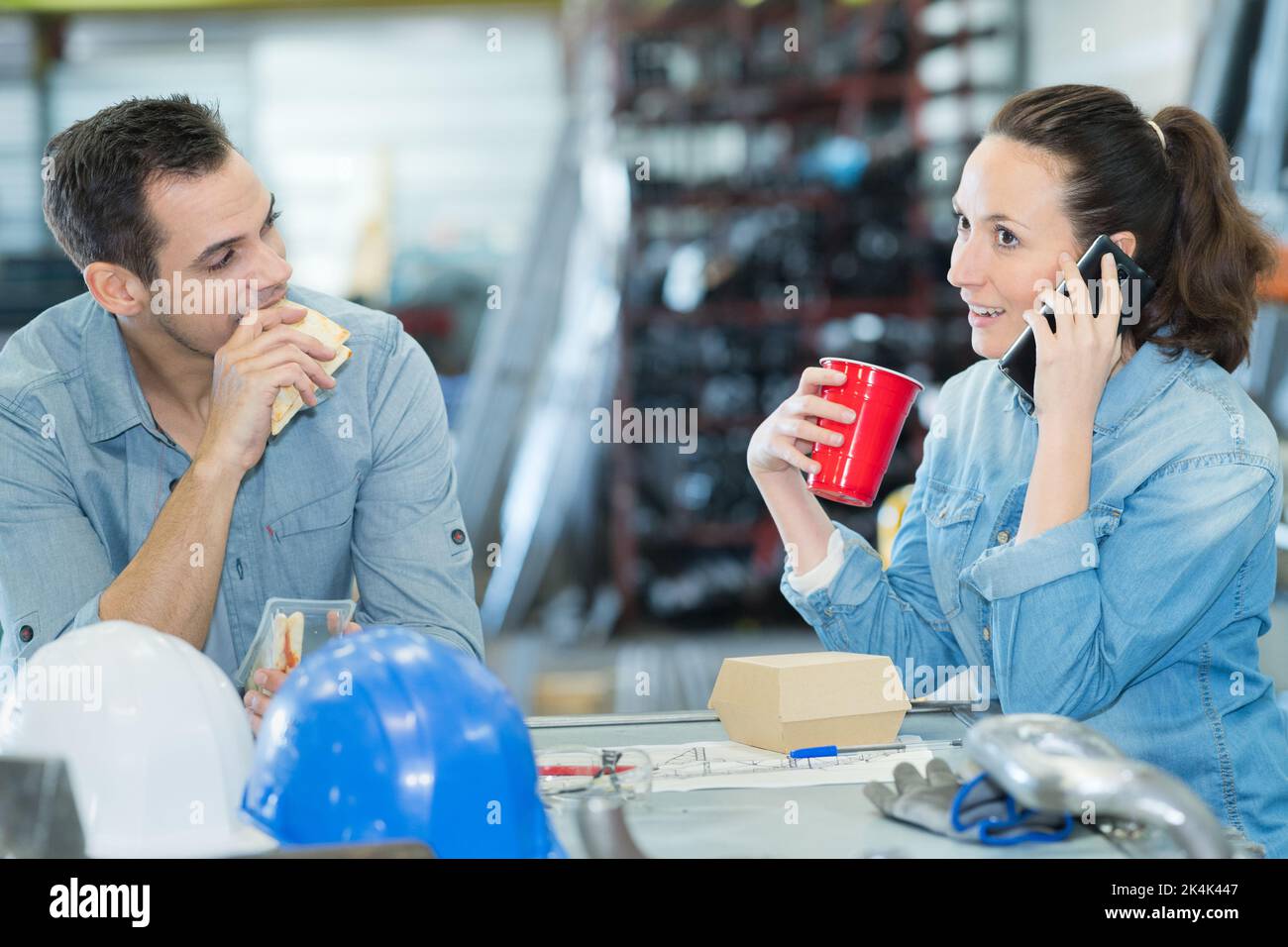 Market cafe counter woman female cashier customer hi-res stock ...