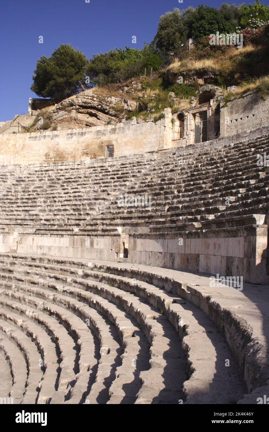 Roman amphitheatre, Amman, Jordan Stock Photo - Alamy