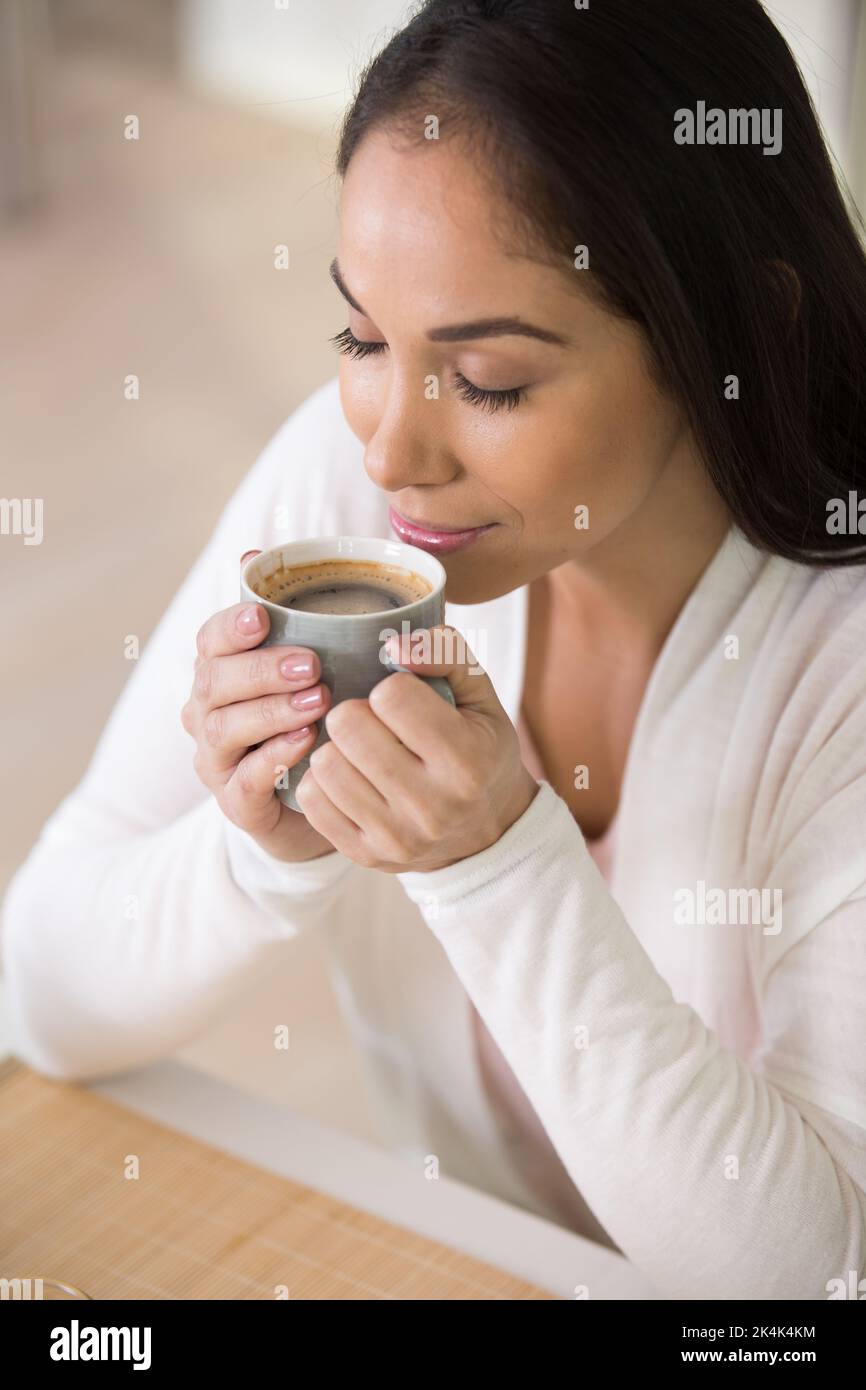Blissful woman hi-res stock photography and images - Alamy