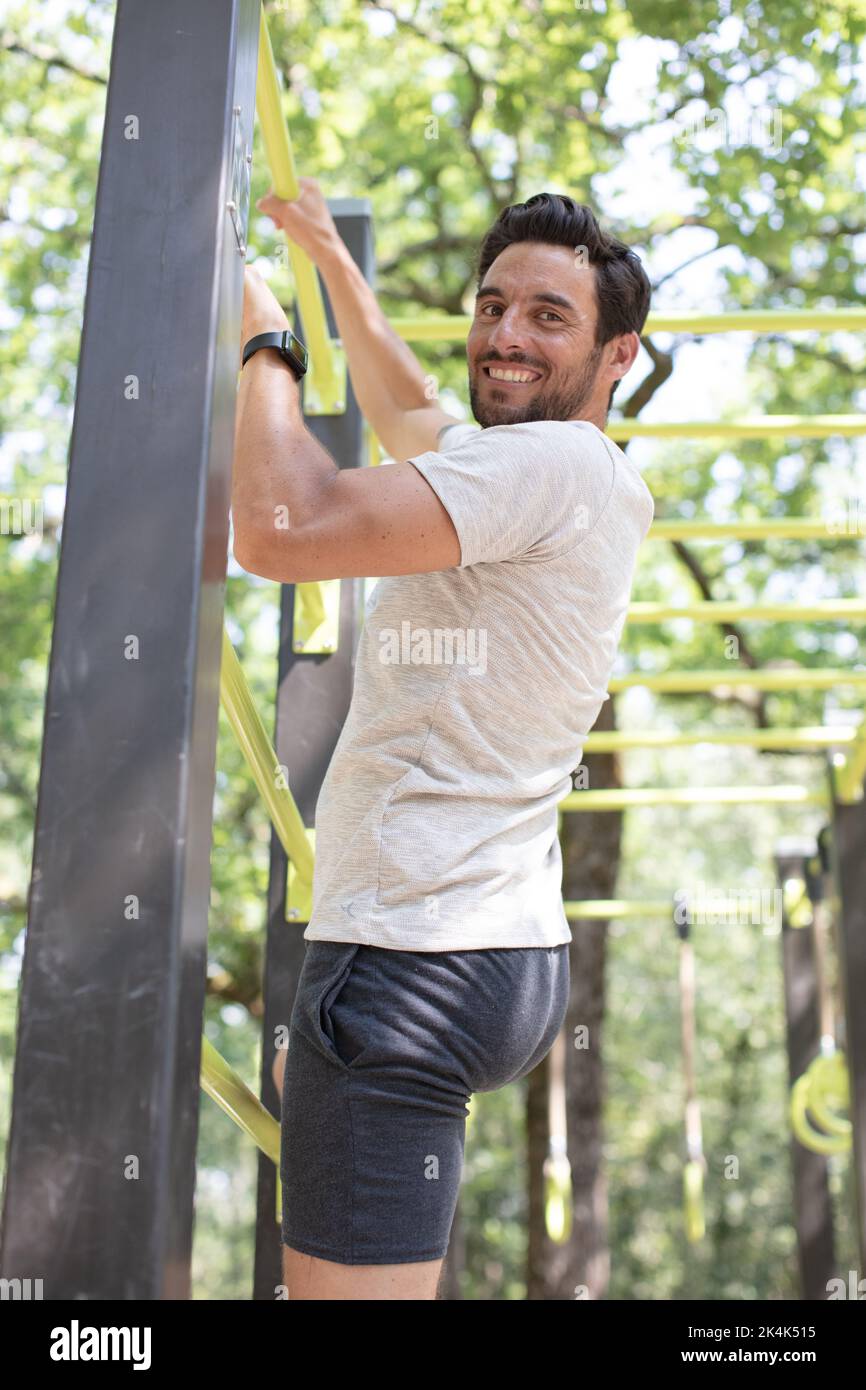 Climbing bars hi-res stock photography and images - Alamy