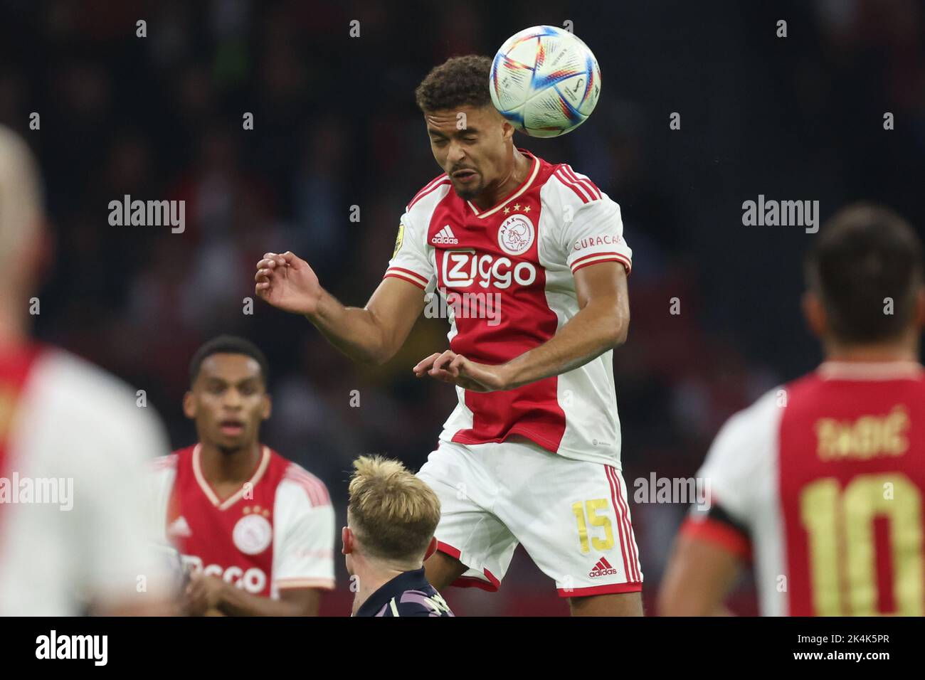 AMSTERDAM, NETHERLANDS - OCTOBER 1: Devyne Rensch of Ajax during the ...
