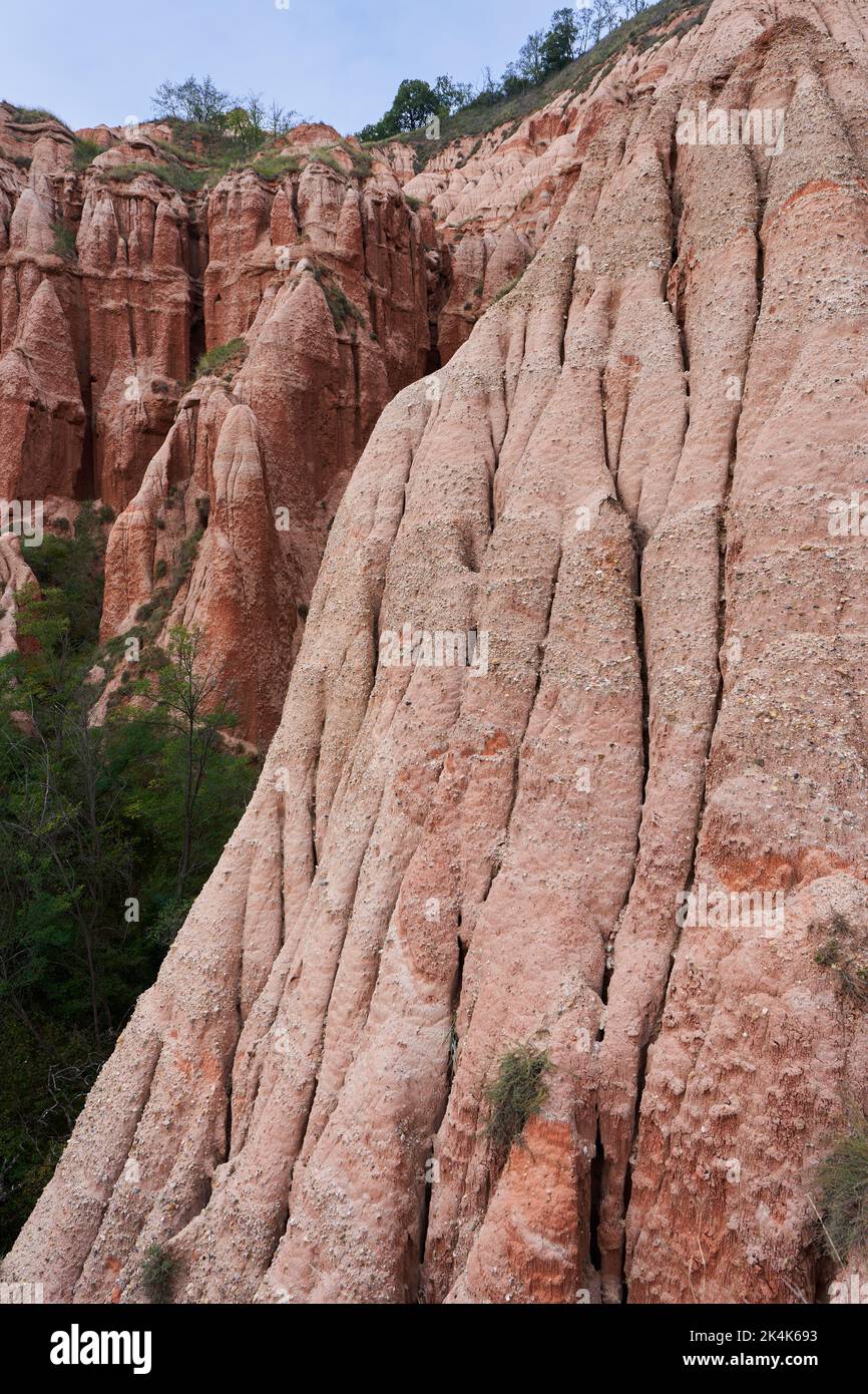 Landscape from the Red Ravine in Sebes, Romania - a geological ...