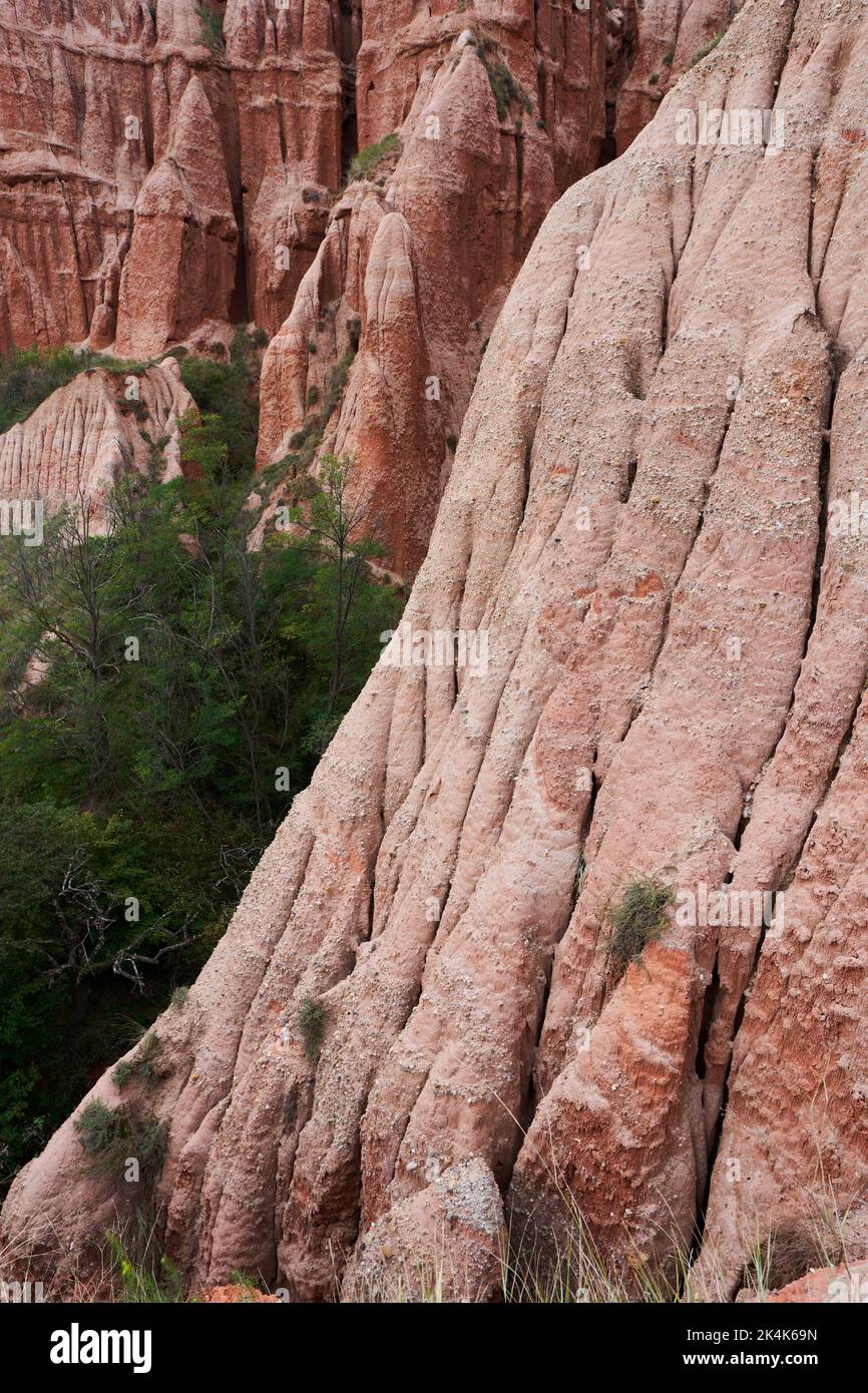 Landscape from the Red Ravine in Sebes, Romania - a geological ...