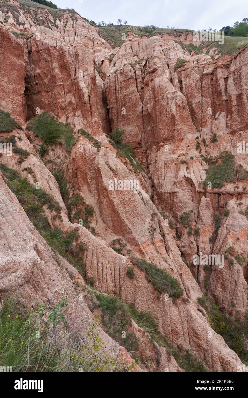Landscape from the Red Ravine in Sebes, Romania - a geological ...