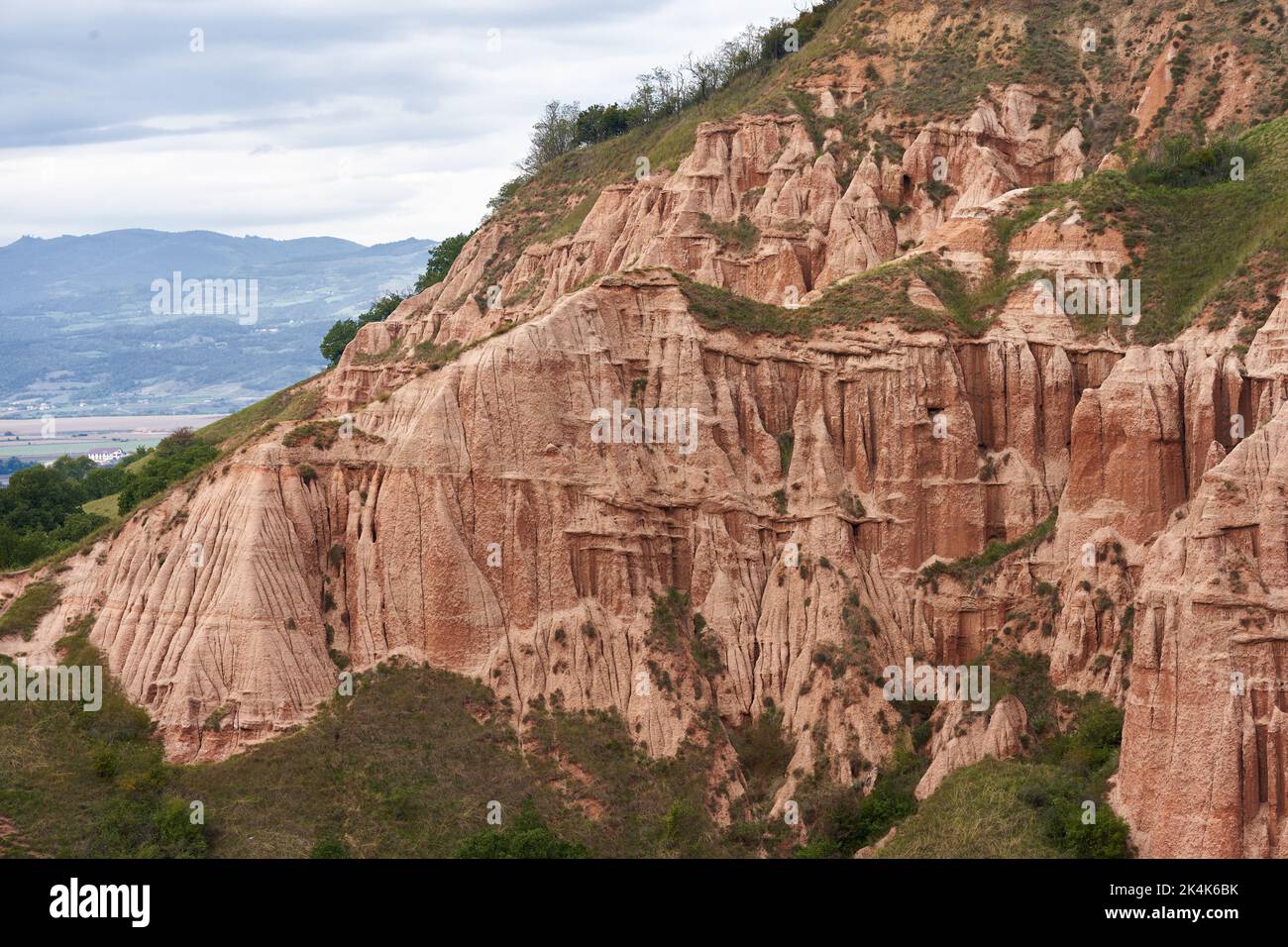 Landscape from the Red Ravine in Sebes, Romania - a geological ...
