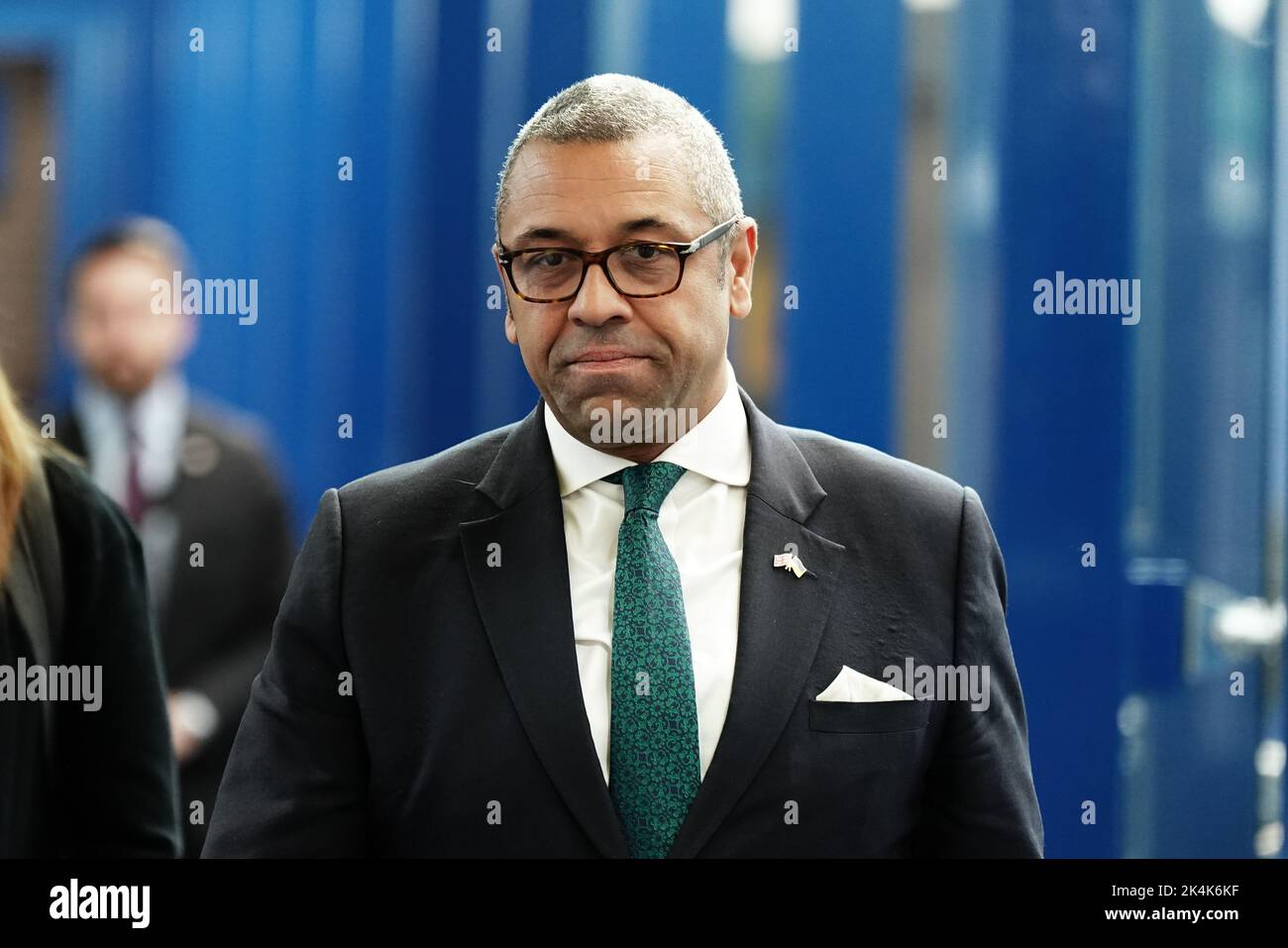 James cleverly arrives birmingham conservative conference uk hi-res ...