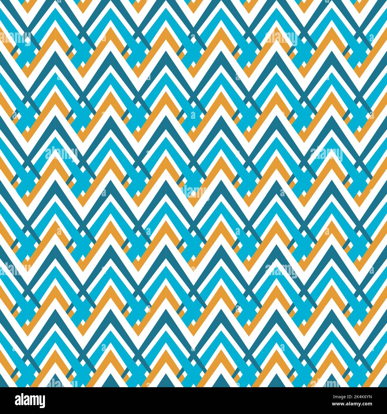 Orange And Blue Chevron Pattern Orange And Blue Chevron Pattern