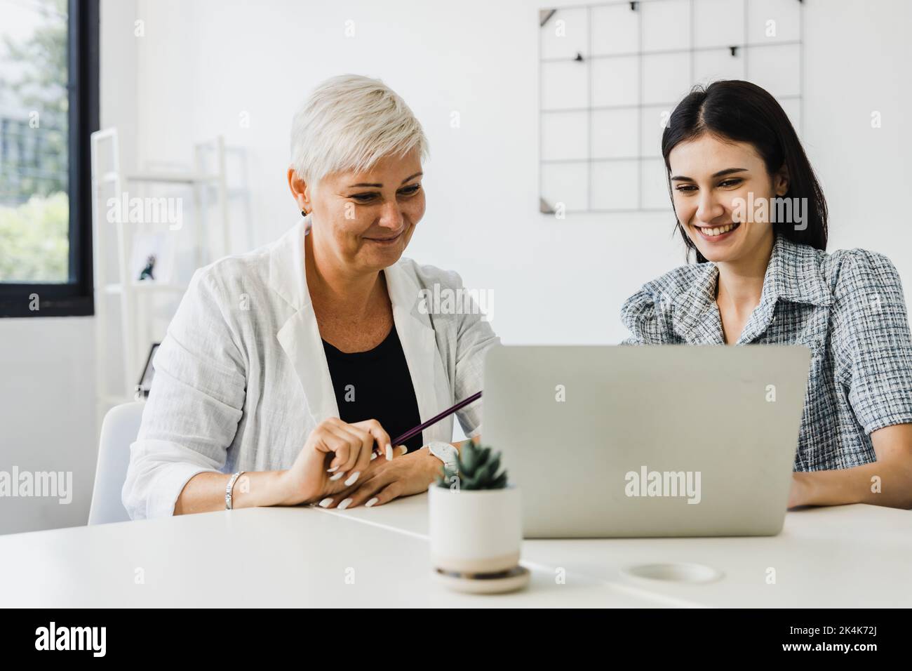 Brainstorming and collaboration in business, manager leader and boss ...