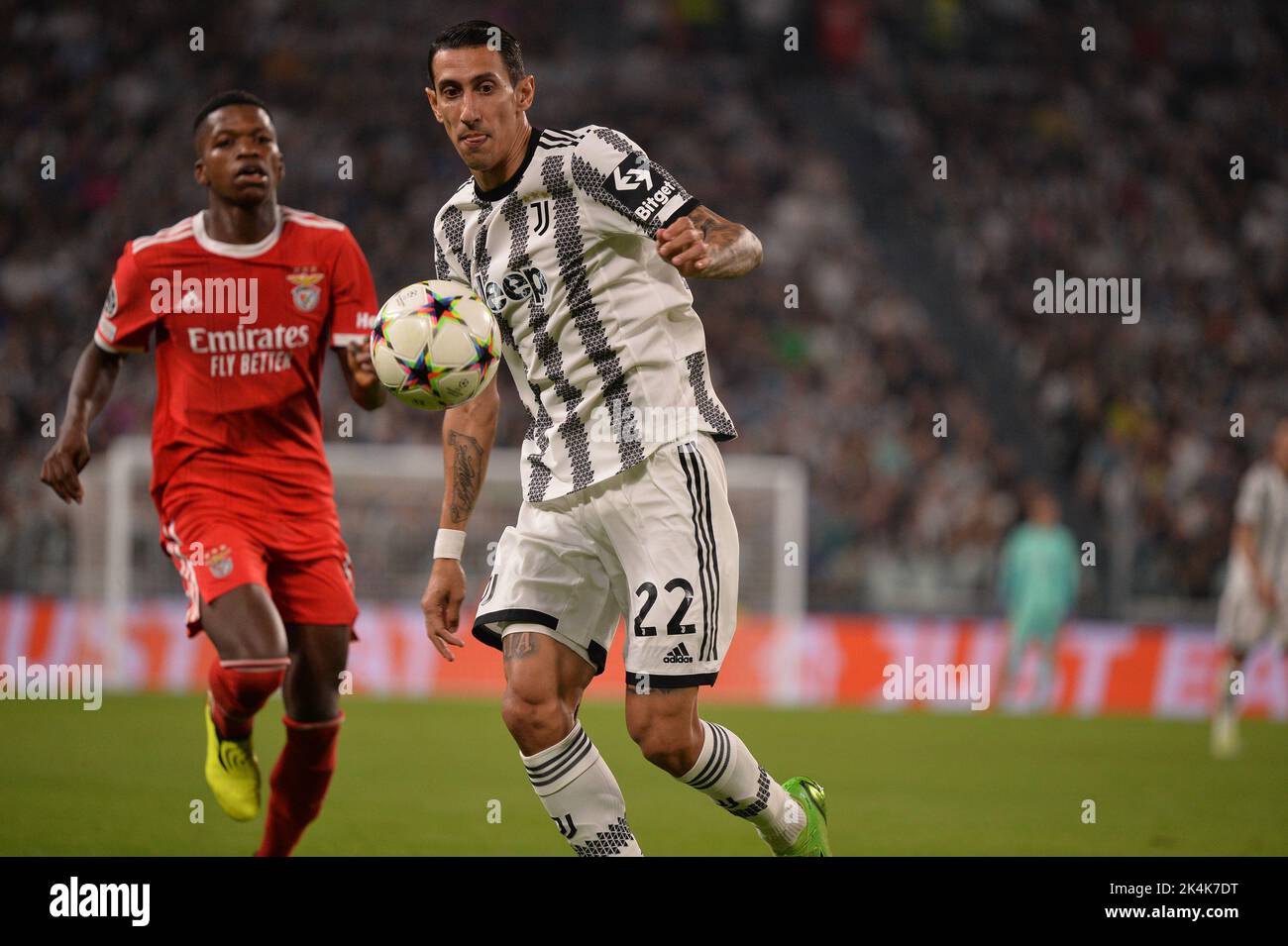 Angel Di Maria (Juventus) during the UEFA Champions League group H ...