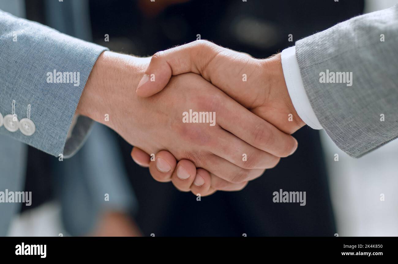 Close up handshaking businessman partner successful concept Stock Photo ...