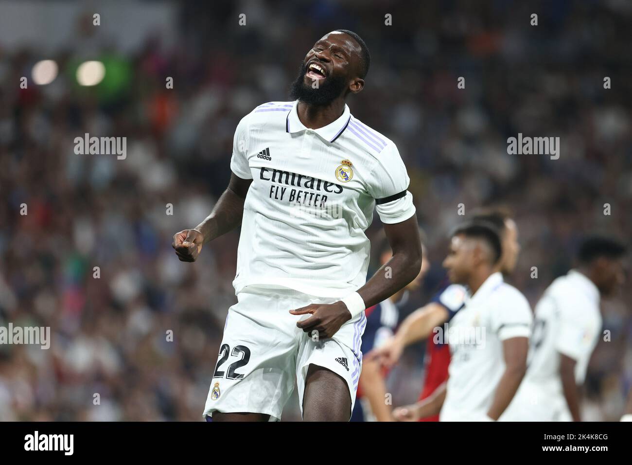 Antonio Rudiger of Real Madrid during the Spanish championship La Liga ...