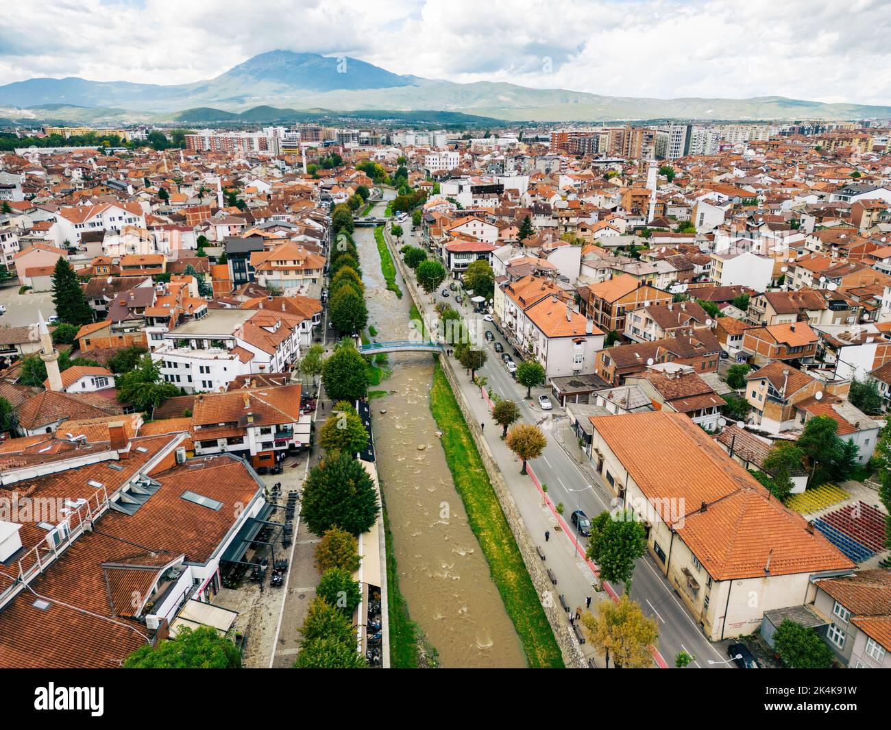 Prizren Old Town. Popular Tourist Destination in Kosovo. Historic and ...