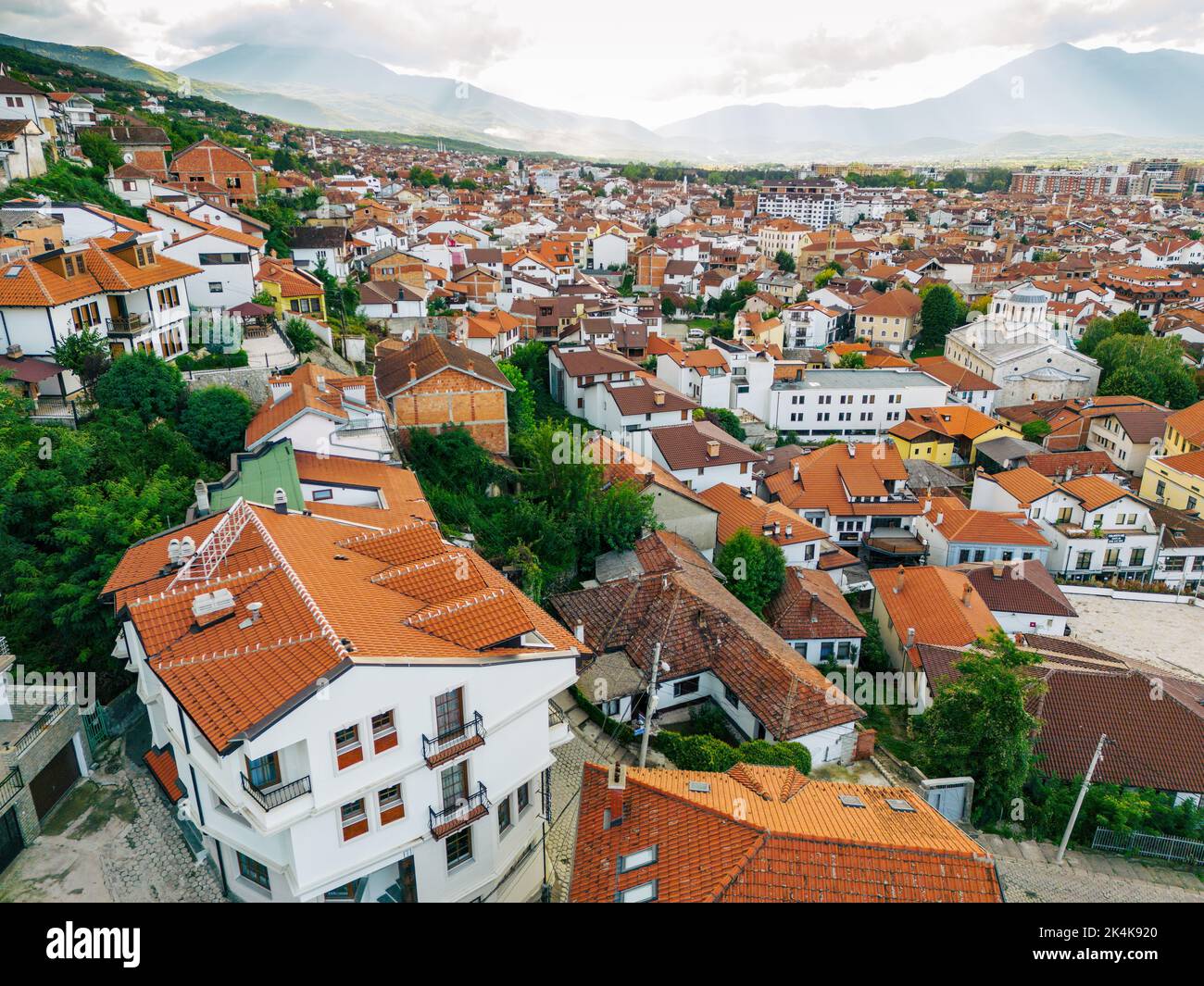Prizren Old Town. Popular Tourist Destination in Kosovo. Historic and ...