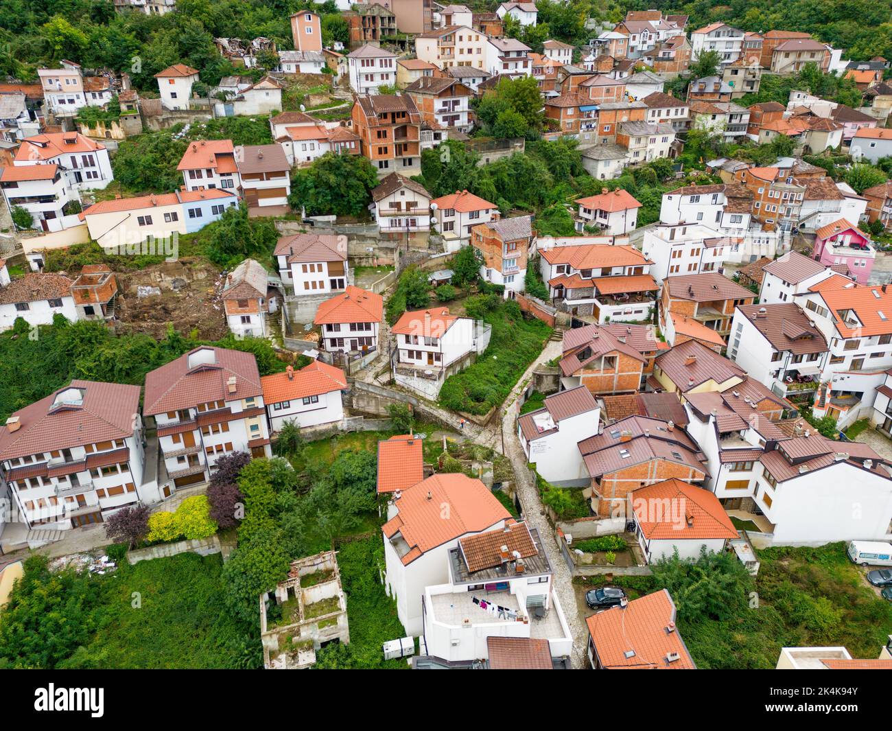 Prizren Old Town. Popular Tourist Destination in Kosovo. Historic and ...