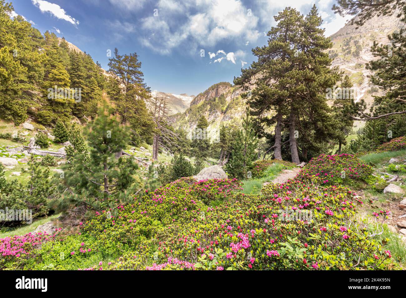 Route to Remuñe Ibón (lake), Gorge of Remuñe, Natural Park of Posets ...