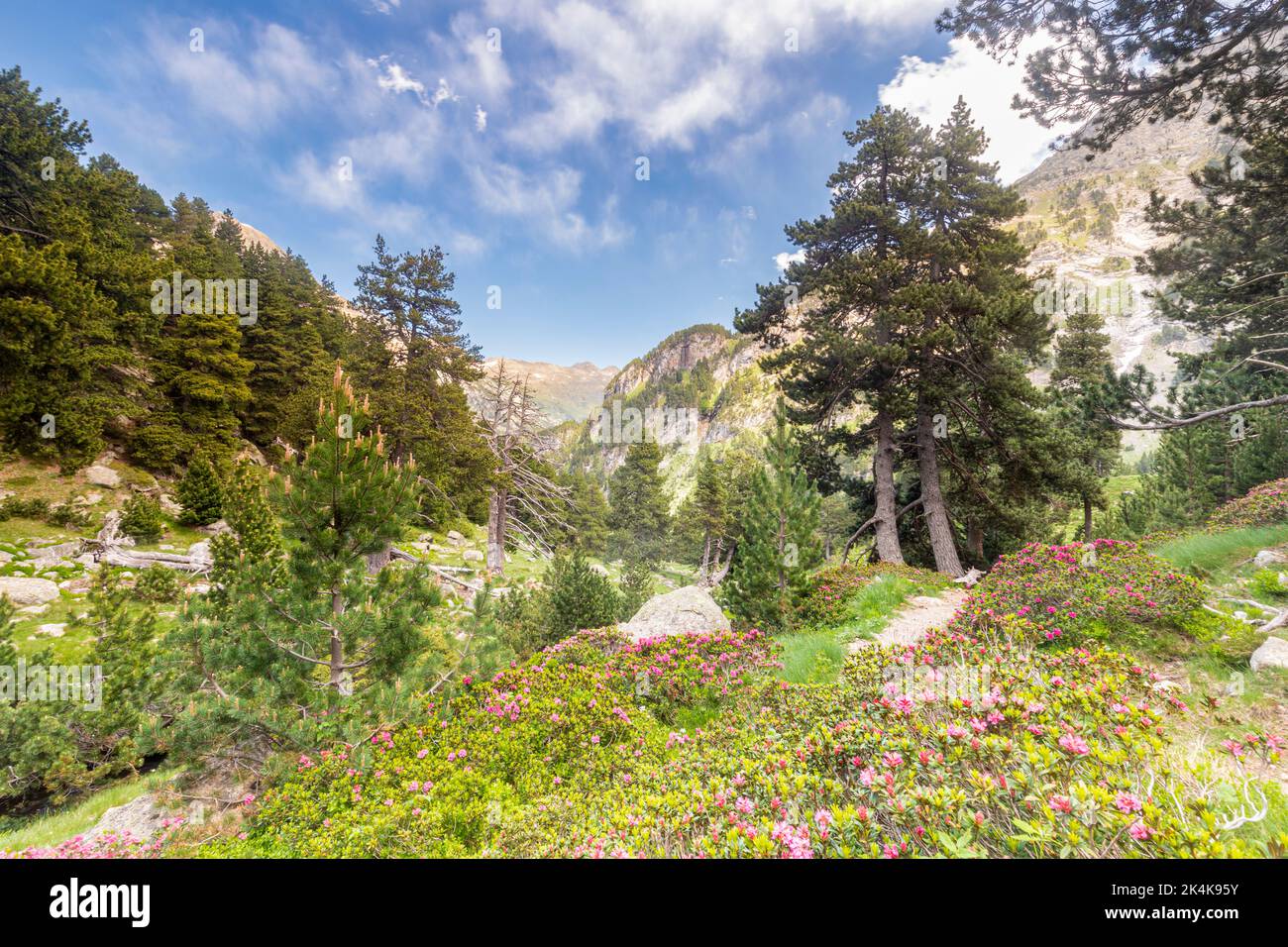 Route to Remuñe Ibón (lake), Gorge of Remuñe, Natural Park of Posets ...